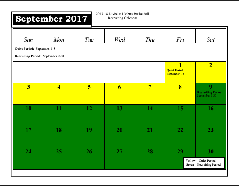 Recruiting Calendar – pcbb1917